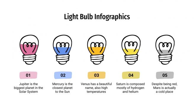 Light Bulb Infographics for Google Slides and PowerPoint