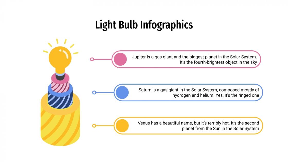 Light Bulb Infographics for Google Slides and PowerPoint