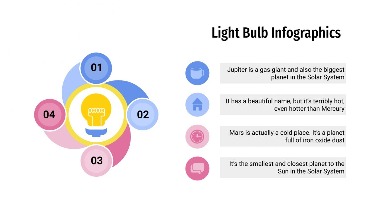 Light Bulb Infographics for Google Slides and PowerPoint