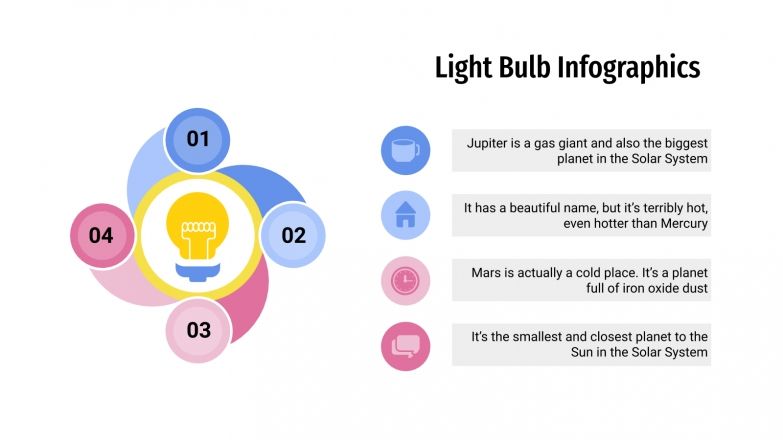 Light Bulb Infographics for Google Slides and PowerPoint