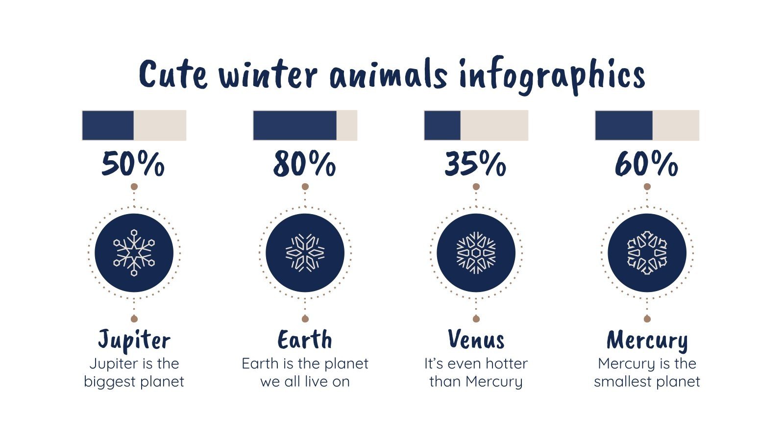 Cute Winter Animals Infographics | Google Slides & PPT