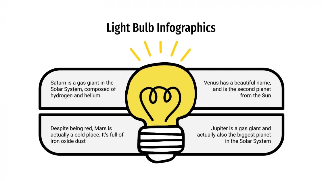 Light Bulb Infographics for Google Slides and PowerPoint
