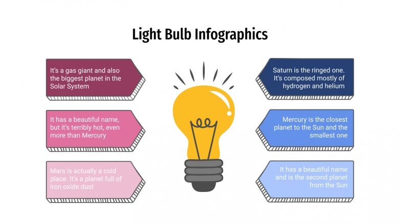 Light Bulb Infographics for Google Slides and PowerPoint