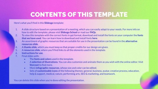 Minimalist & Colorful Meeting | Google Slides & PowerPoint