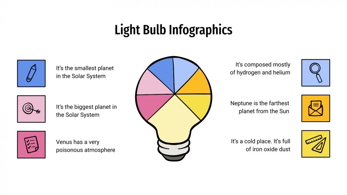 Light Bulb Infographics for Google Slides and PowerPoint