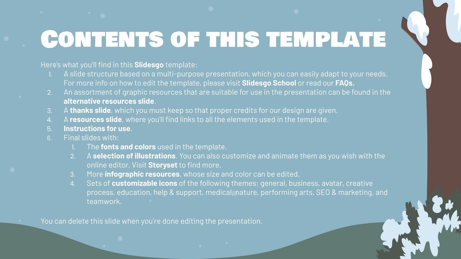 The Snow is Already Falling! | Google Slides & PPT