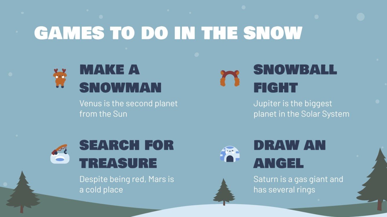The Snow is Already Falling! | Google Slides & PPT