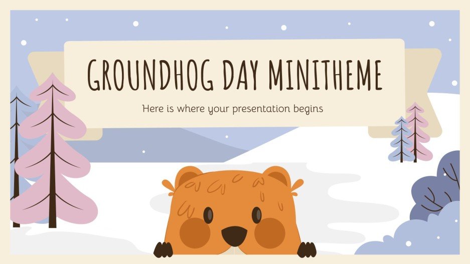 Groundhog Day Minitheme | Google Slides & PowerPoint