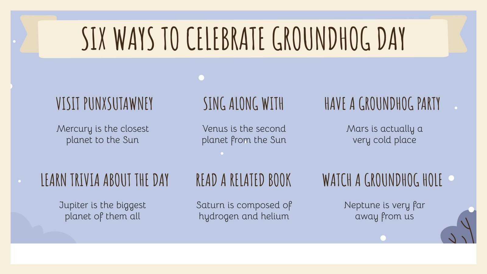 Groundhog Day Minitheme | Google Slides & PowerPoint
