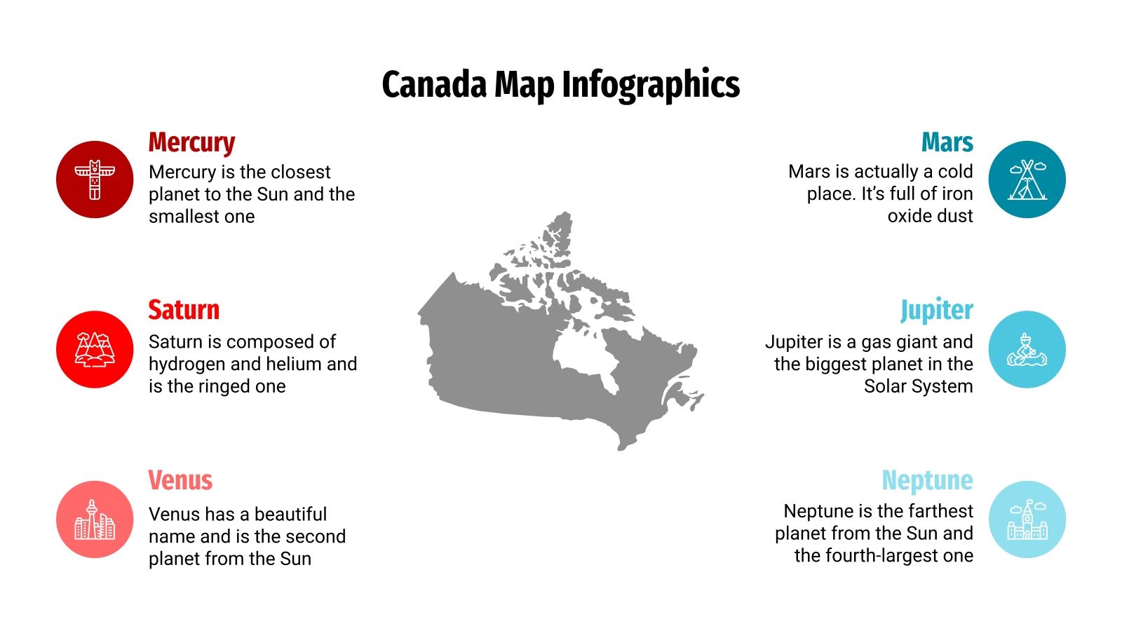 Canada Map Infographics | Google Slides & PPT theme