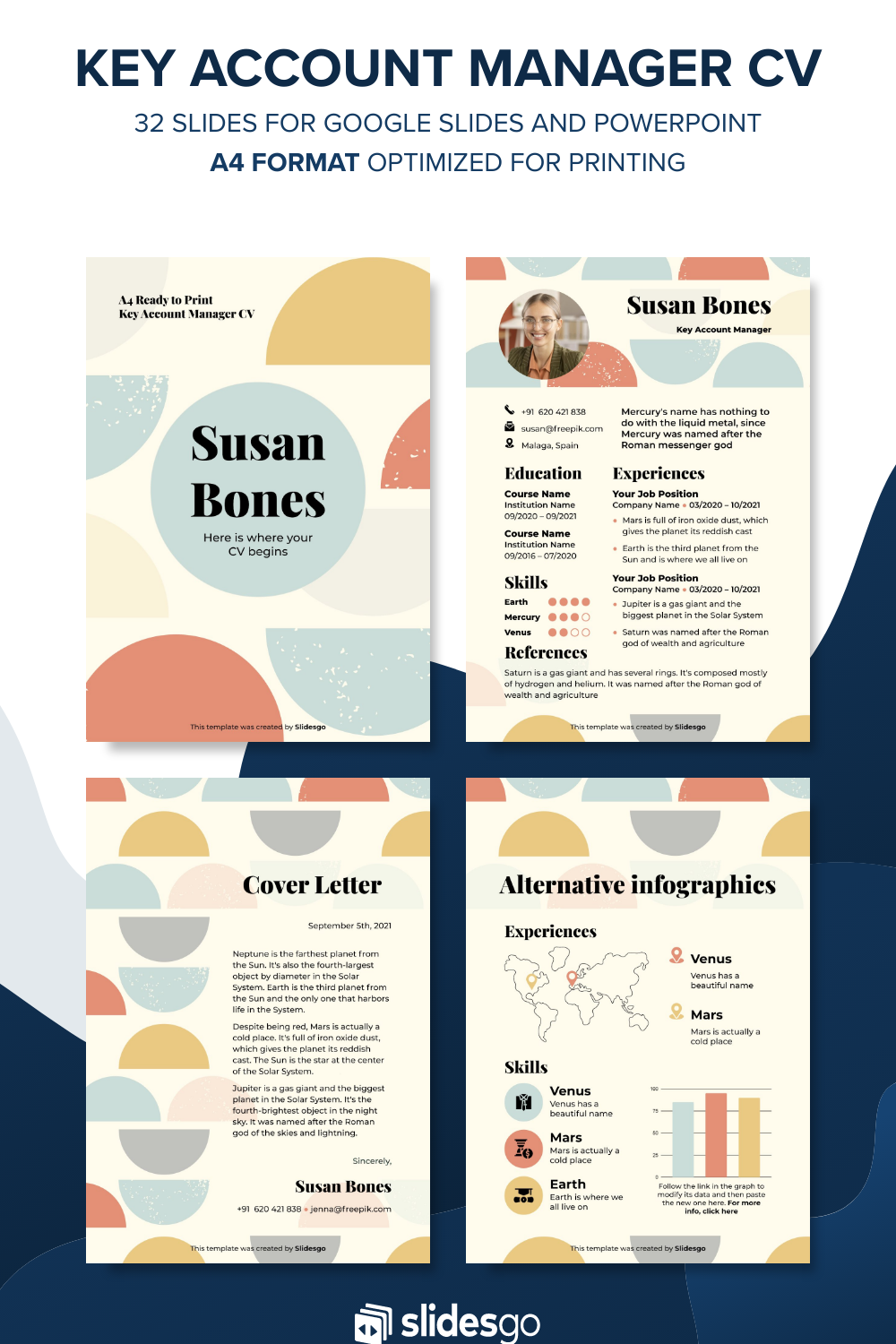 Key Account Manager CV | Google Slides & PowerPoint