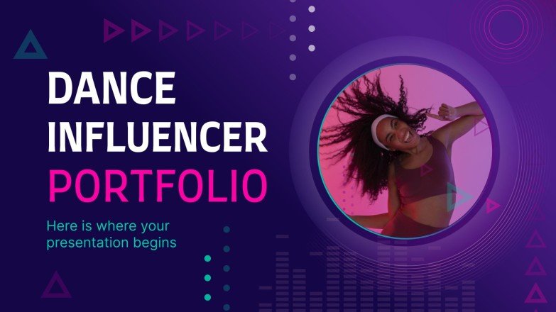 Dance Influencer Portfolio | Google Slides & PowerPoint