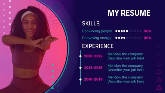 Dance Influencer Portfolio | Google Slides & PowerPoint