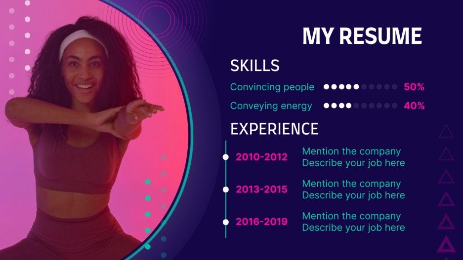 Dance Influencer Portfolio | Google Slides & PowerPoint