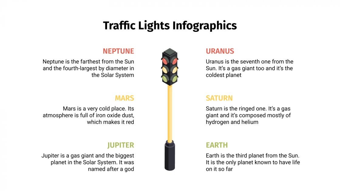 Traffic Lights Infographics for Google Slides and PowerPoint