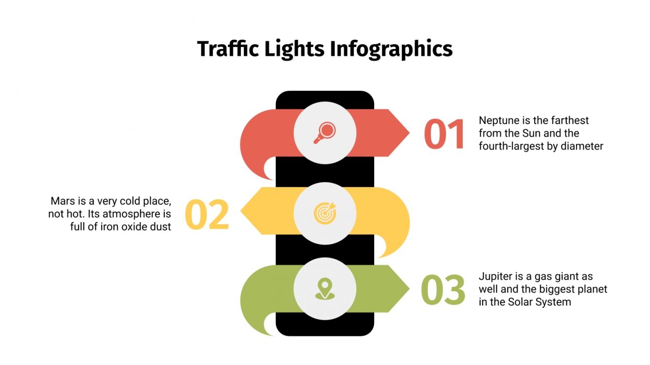 Traffic Lights Infographics for Google Slides and PowerPoint