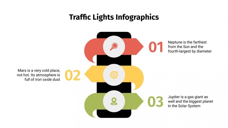 Traffic Lights Infographics for Google Slides and PowerPoint
