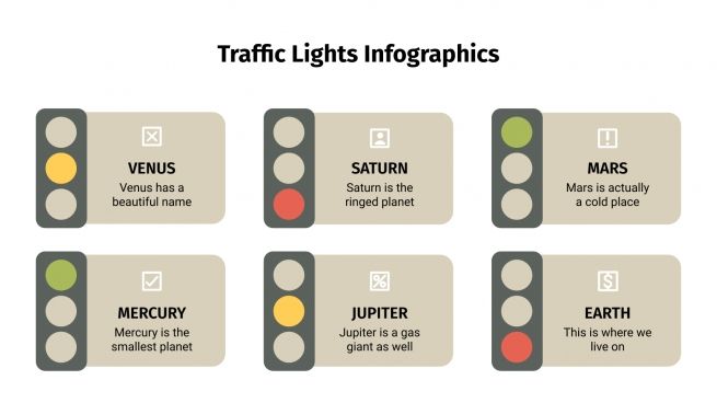 Traffic Lights Infographics for Google Slides and PowerPoint
