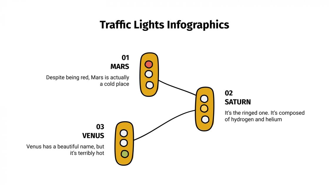 Traffic Lights Infographics for Google Slides and PowerPoint