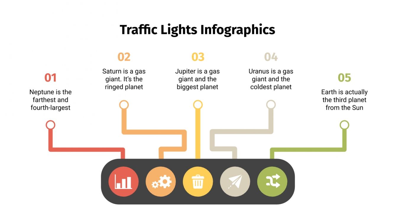 Traffic Lights Infographics for Google Slides and PowerPoint