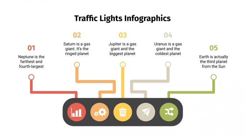 Traffic Lights Infographics for Google Slides and PowerPoint