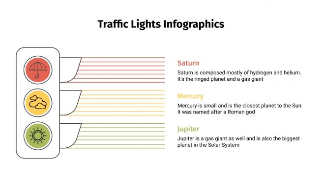 Traffic Lights Infographics for Google Slides and PowerPoint