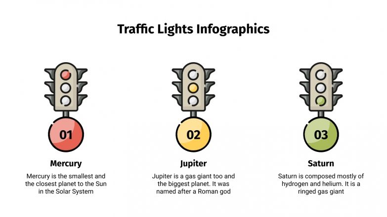 Traffic Lights Infographics for Google Slides and PowerPoint
