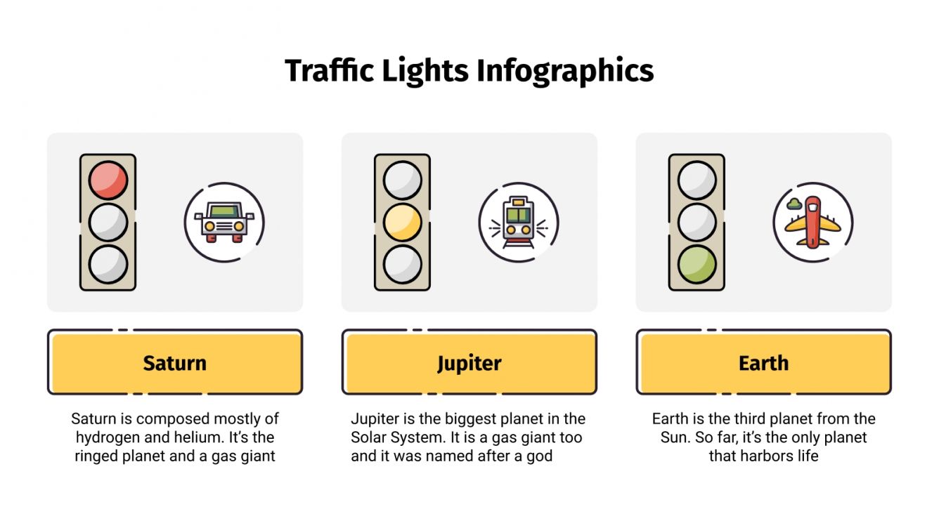 Infografías de semáforos | Plantilla de Google Slides y PowerPoint