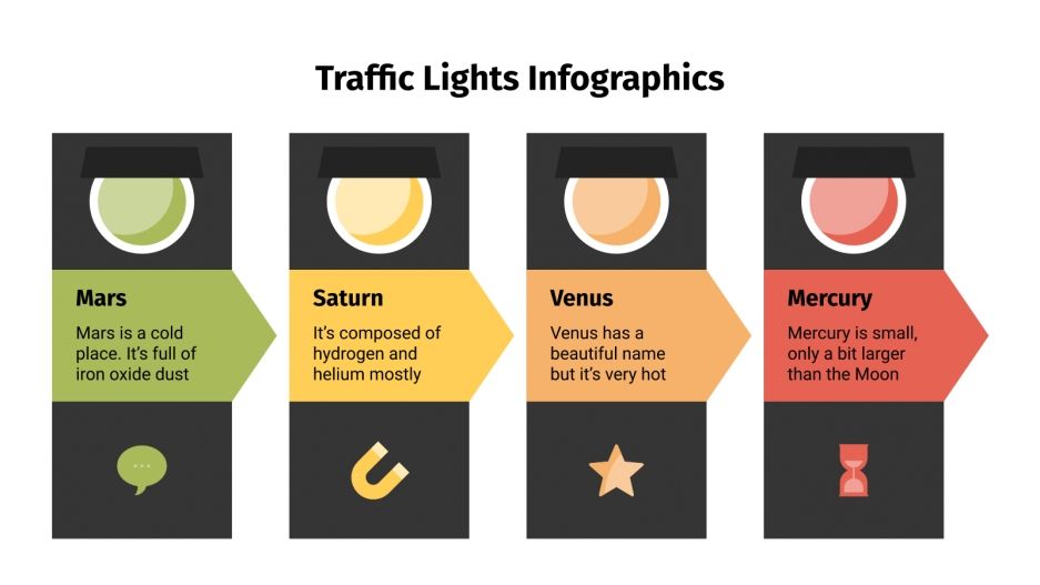 Traffic Lights Infographics for Google Slides and PowerPoint
