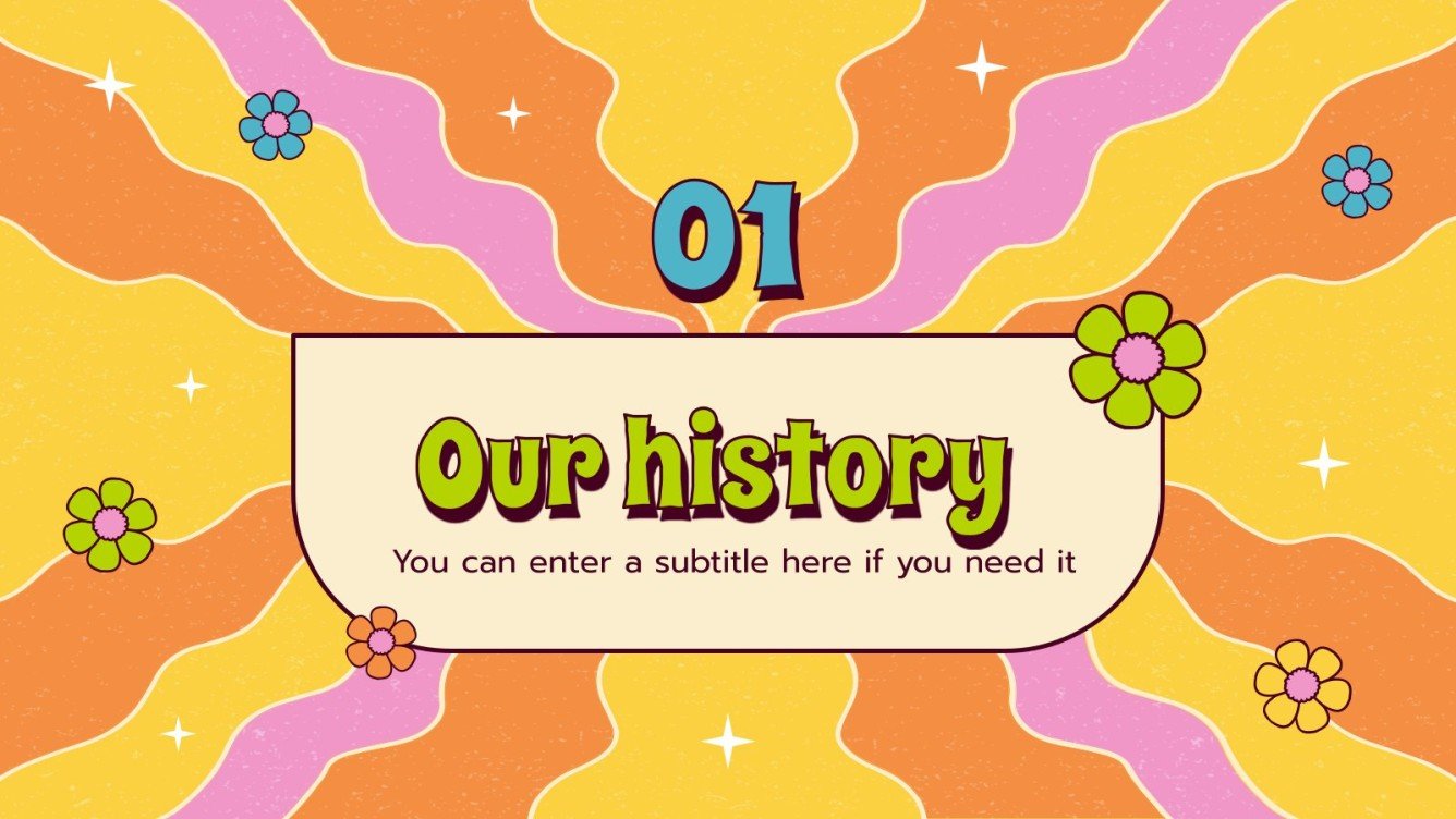 Retro 60s Groovy Company Profile | Google Slides & PowerPoint