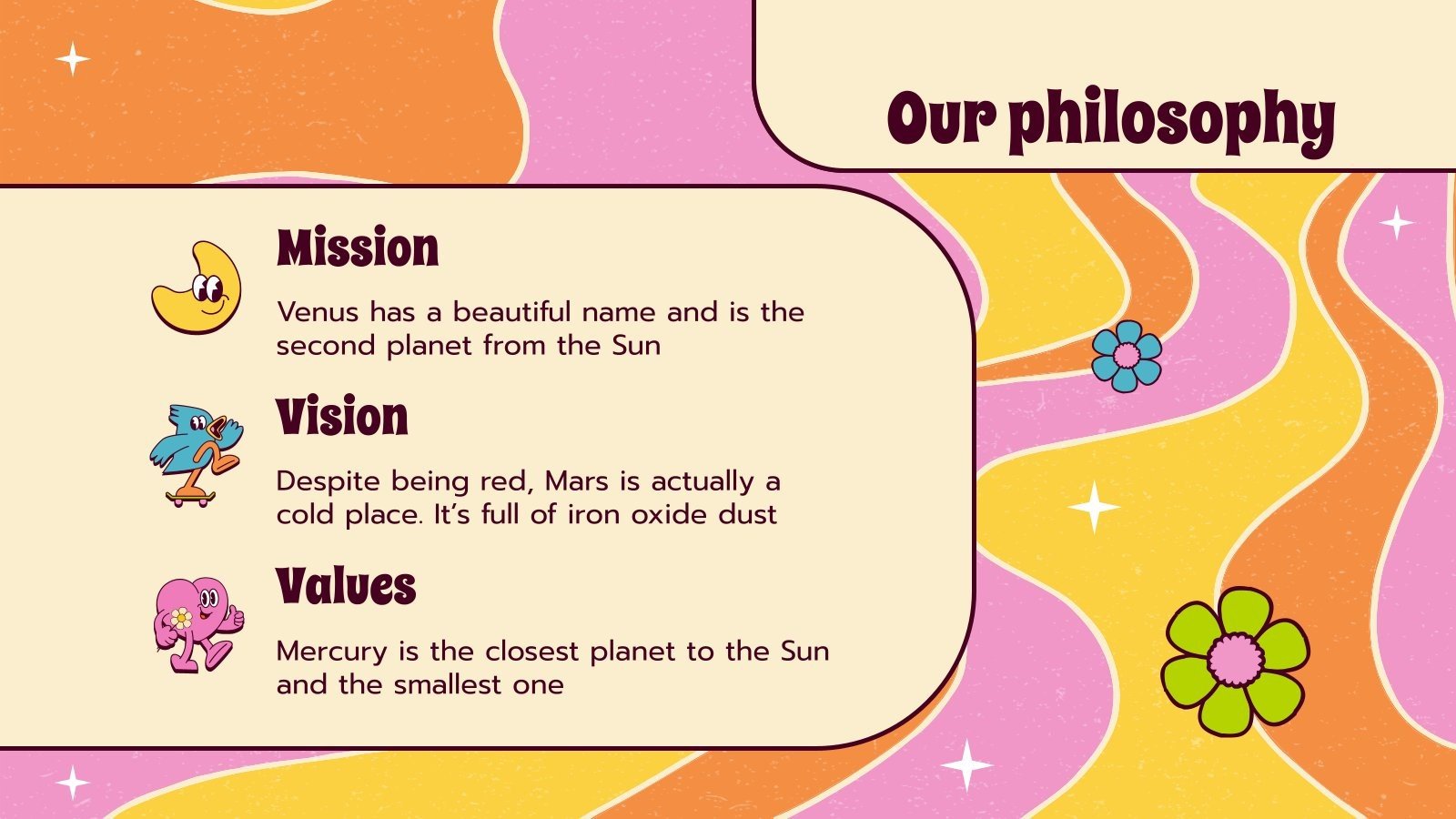 Retro 60s Groovy Company Profile | Google Slides & PowerPoint