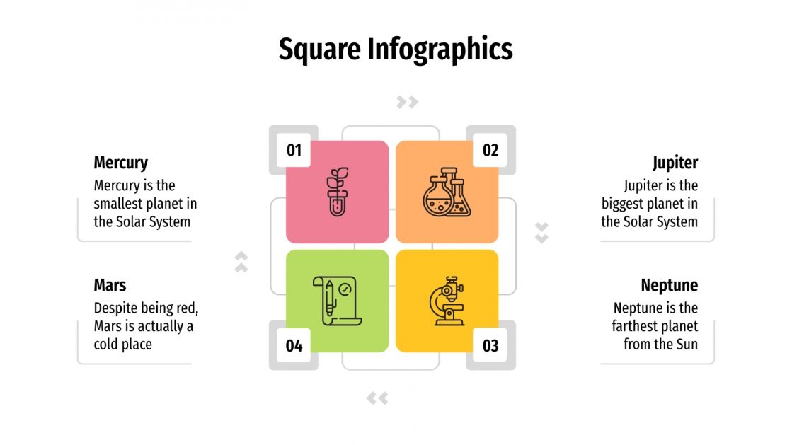 Free Square Infographics for Google Slides and PowerPoint