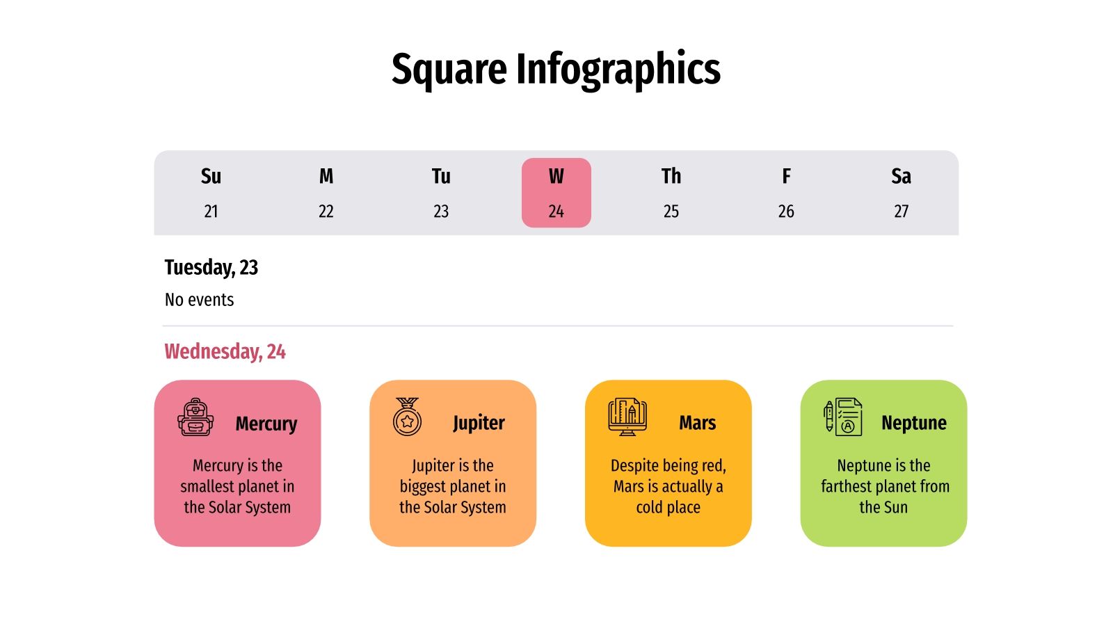 Free Square Infographics for Google Slides and PowerPoint