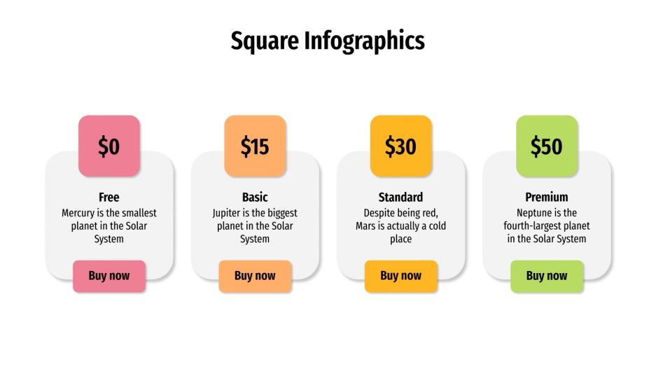 Free Square Infographics for Google Slides and PowerPoint