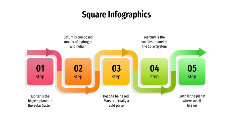 Free Square Infographics for Google Slides and PowerPoint