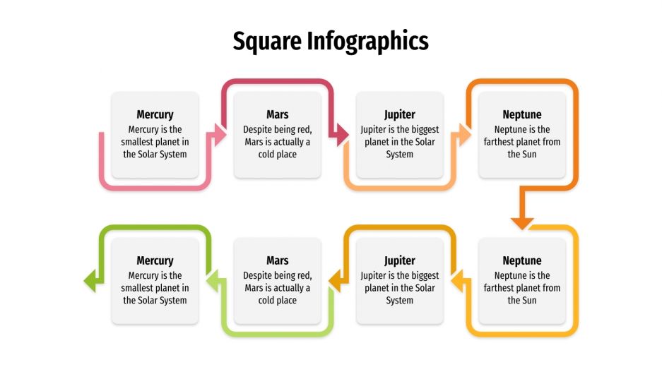 Free Square Infographics for Google Slides and PowerPoint