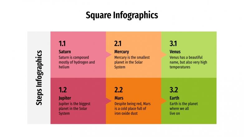 Free Square Infographics for Google Slides and PowerPoint