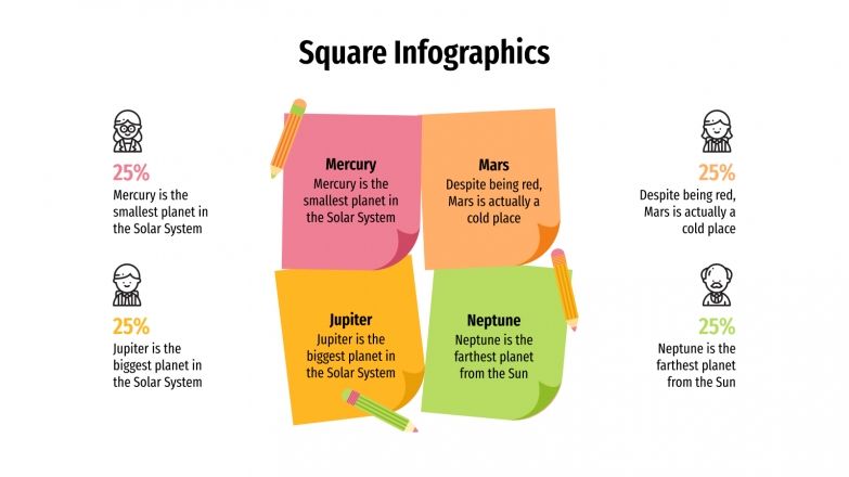 Free Square Infographics for Google Slides and PowerPoint