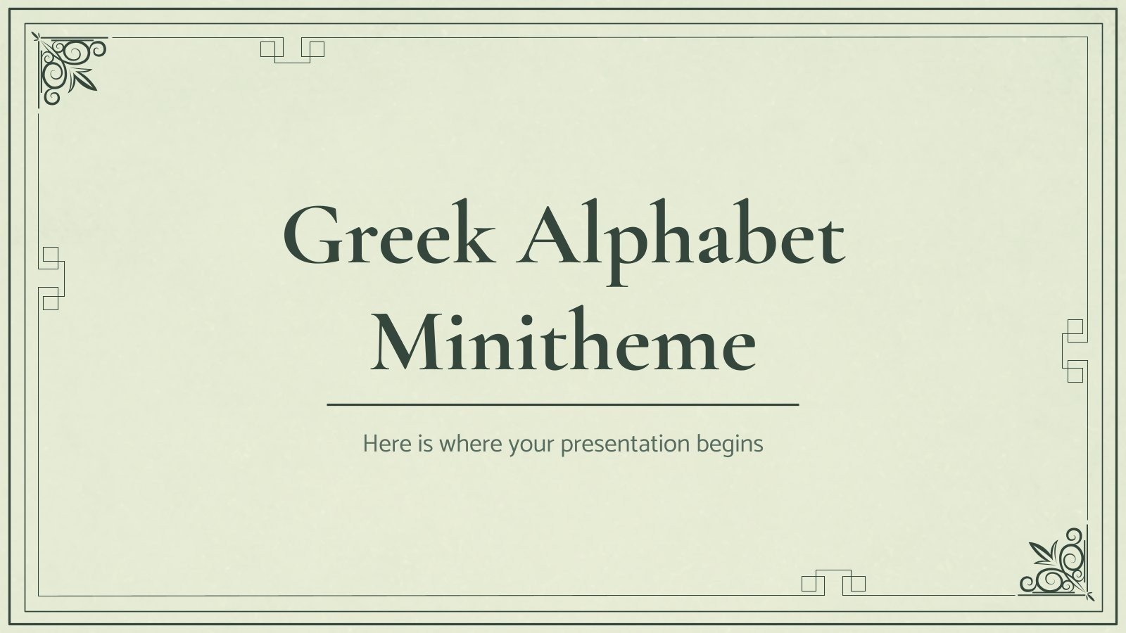 Free Greek-themed Google Slides and PowerPoint templates
