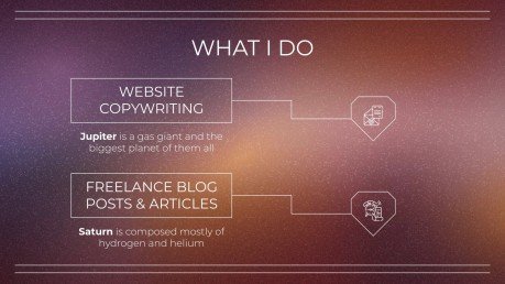 Copywriter Portfolio | Google Slides & PowerPoint template