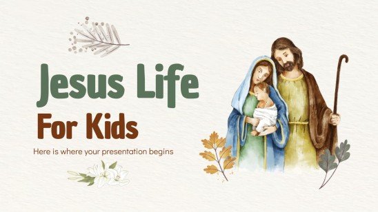 Free Google Slides and PowerPoint Templates about Jesus