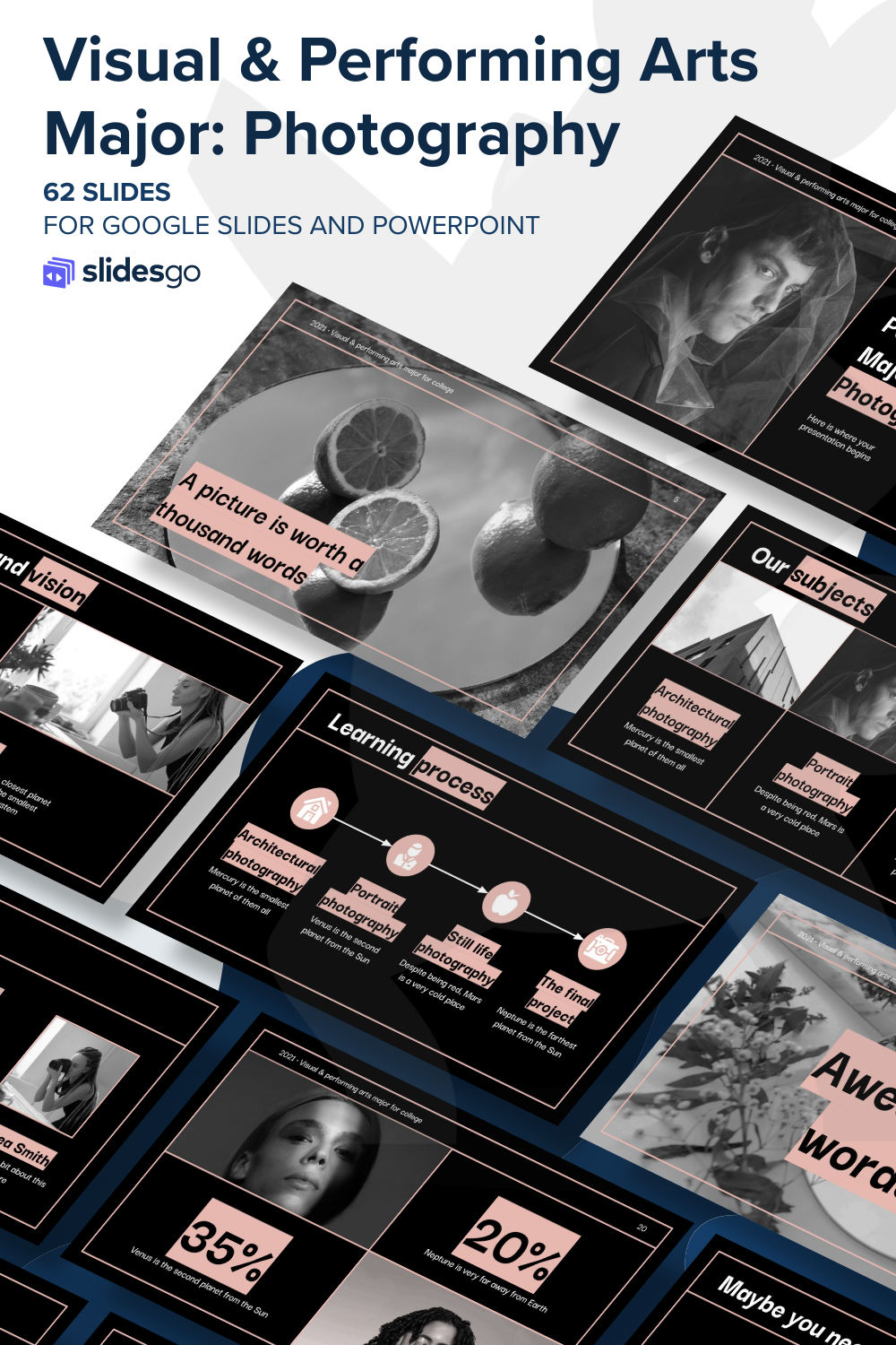 Visual & Performing Arts: Photography | Google Slides & PPT