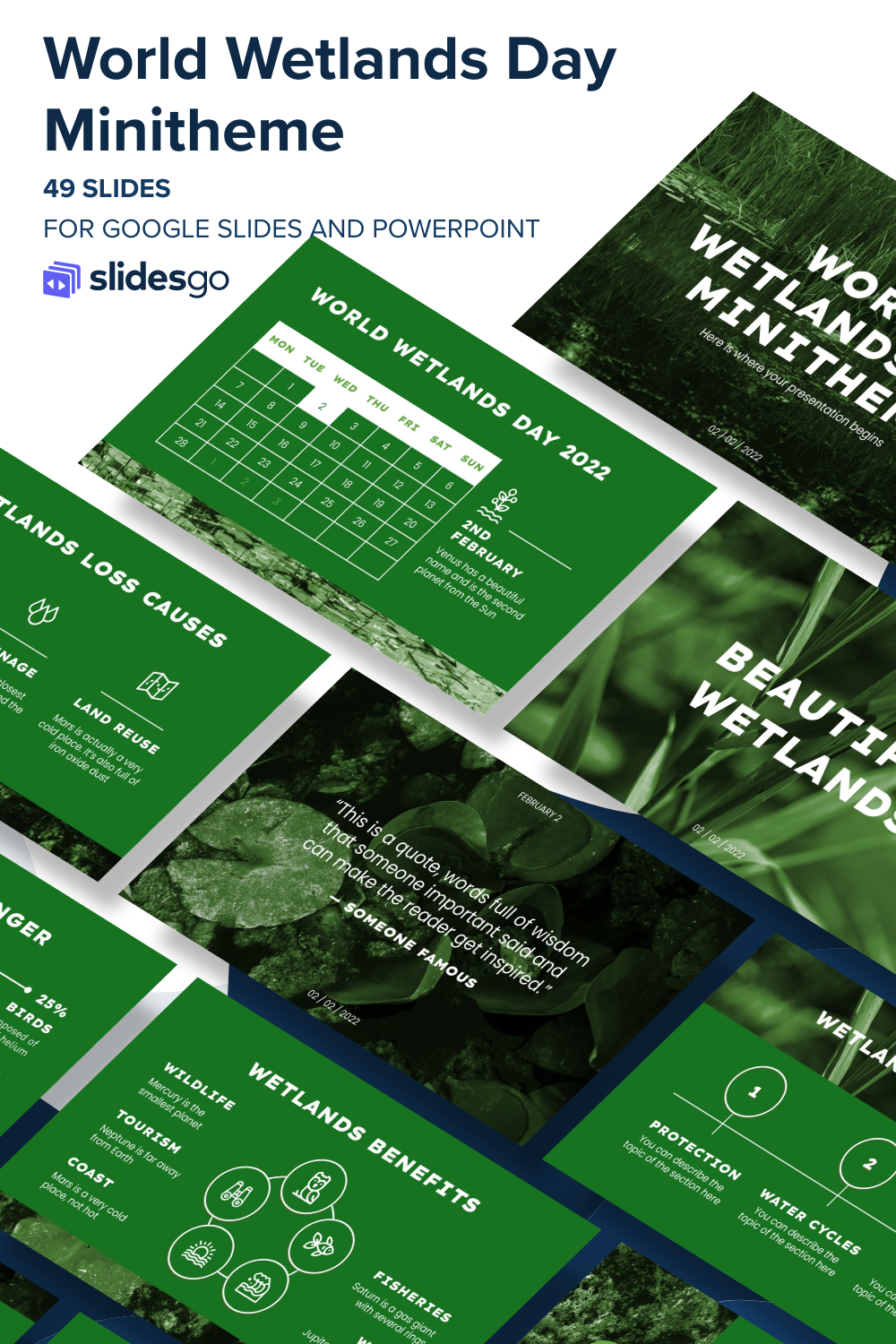 World Wetlands Day Minitheme | Google Slides & PowerPoint