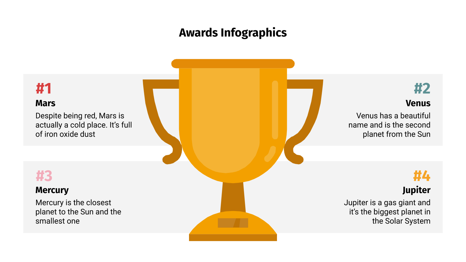 Free Awards Infographics for Google Slides and PowerPoint