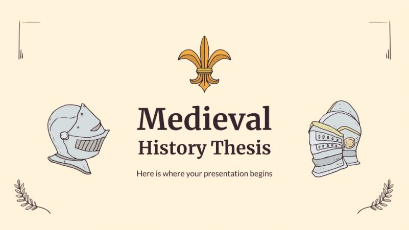 Medieval themed templates for Google Slides and PowerPoint