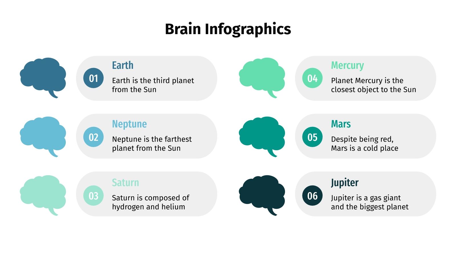 Brain Infographics for Google Slides & PowerPoint