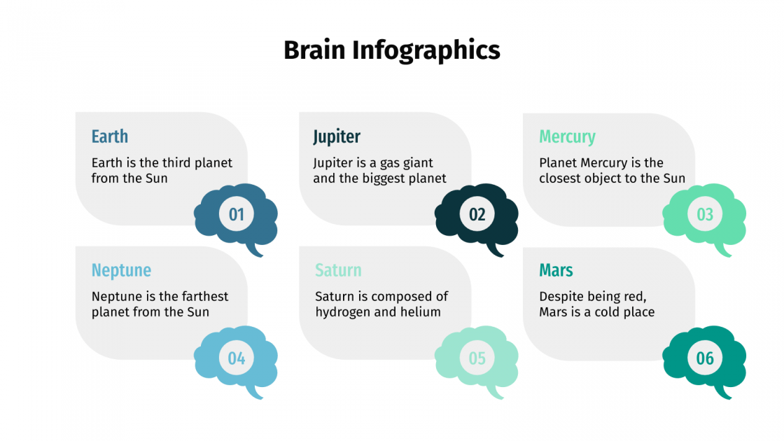 Brain Infographics for Google Slides & PowerPoint