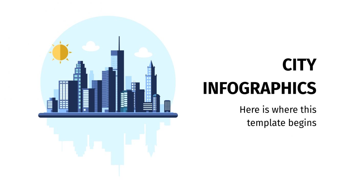 Free City Infographics for Google Slides and PowerPoint