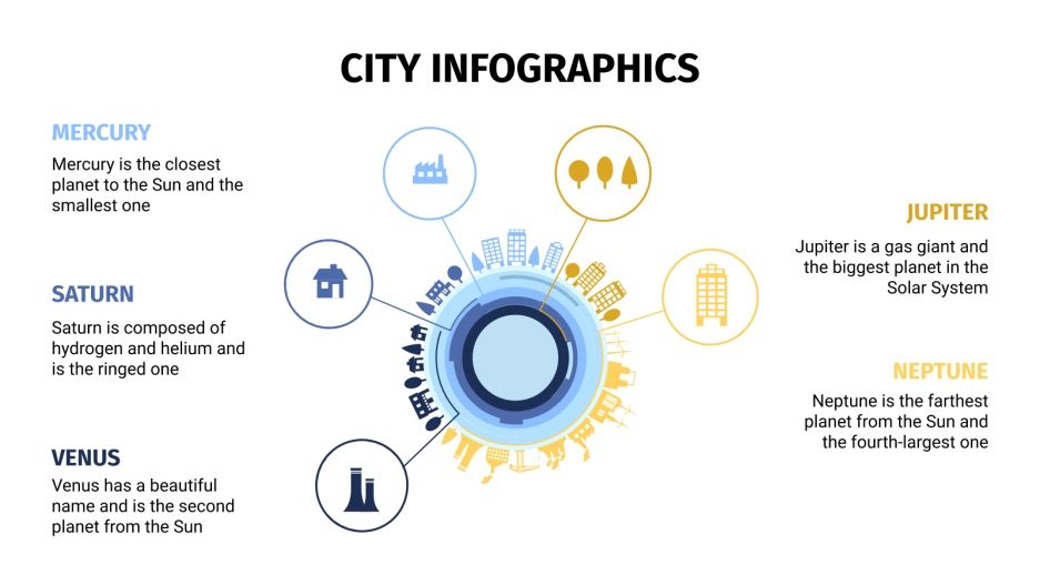 Free City Infographics for Google Slides and PowerPoint