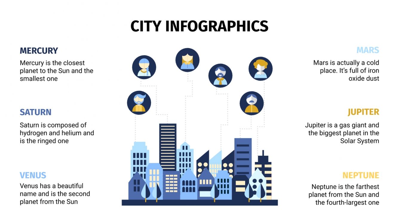 Free City Infographics for Google Slides and PowerPoint
